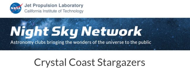 NASA Night Sky Network | Crystal Coast Stargazers